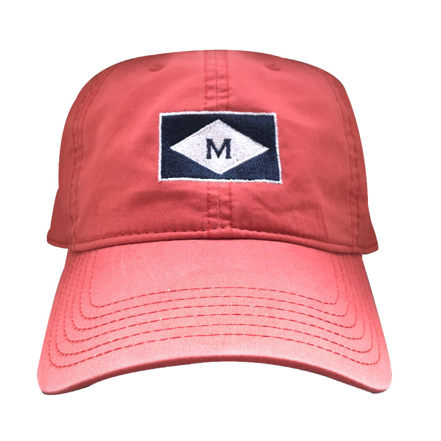 Red ''M'' Burgee Cap – Mystic Seaport Museum